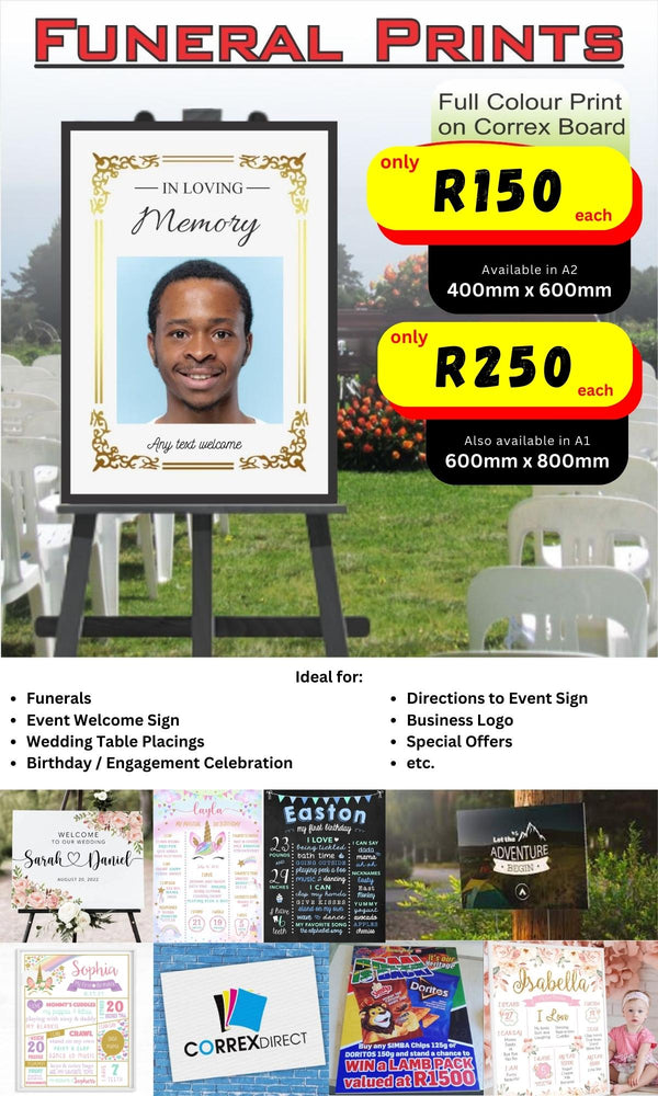 Event Correx Sign (A2 / A1) – Canvas Clowns